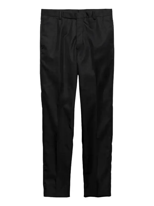 Prada Concealed-fly Trousers - Black