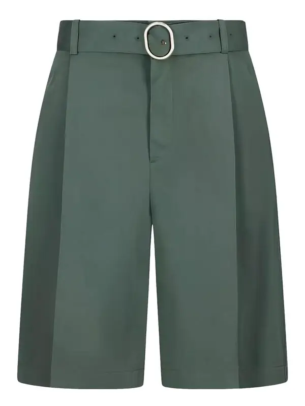 JIL SANDER Belted Shorts - Green