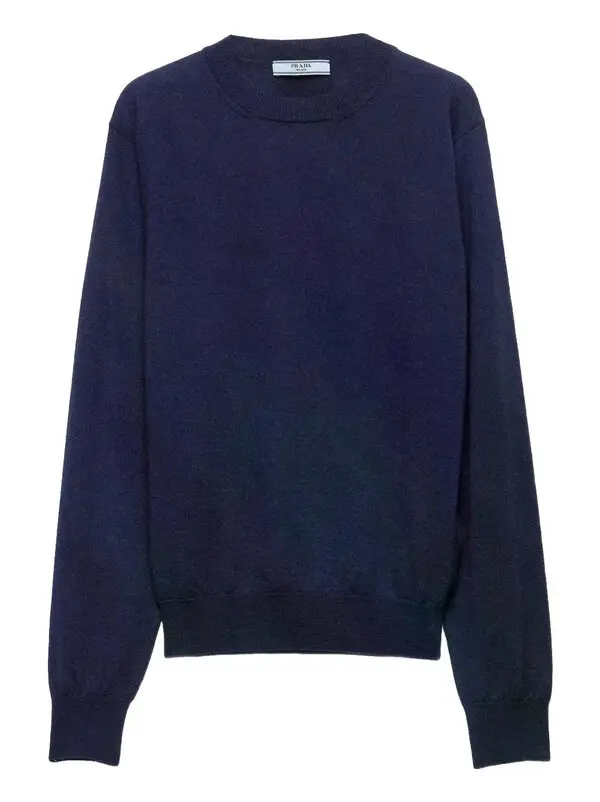Prada Crew-neck Cashmere Sweater - Blue