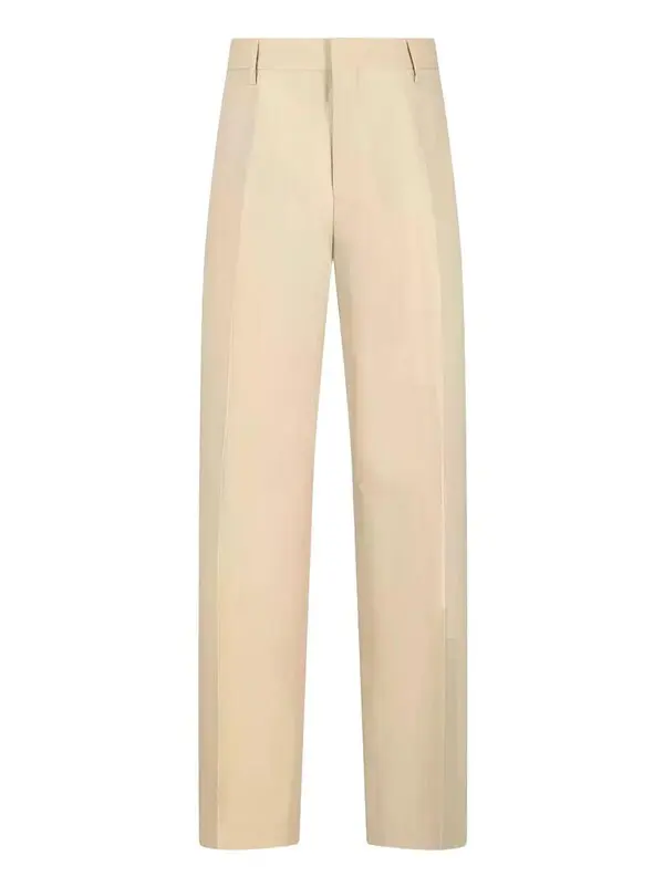 Paul Smith Pleat-detail Straight Leg Trousers - Neutrals
