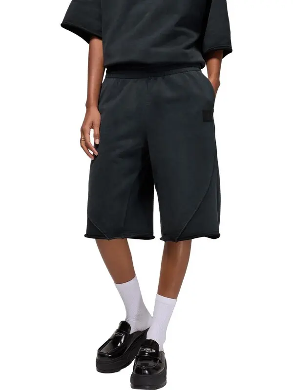 JORDAN Flight Fleece French Terry Big Shorts - Black