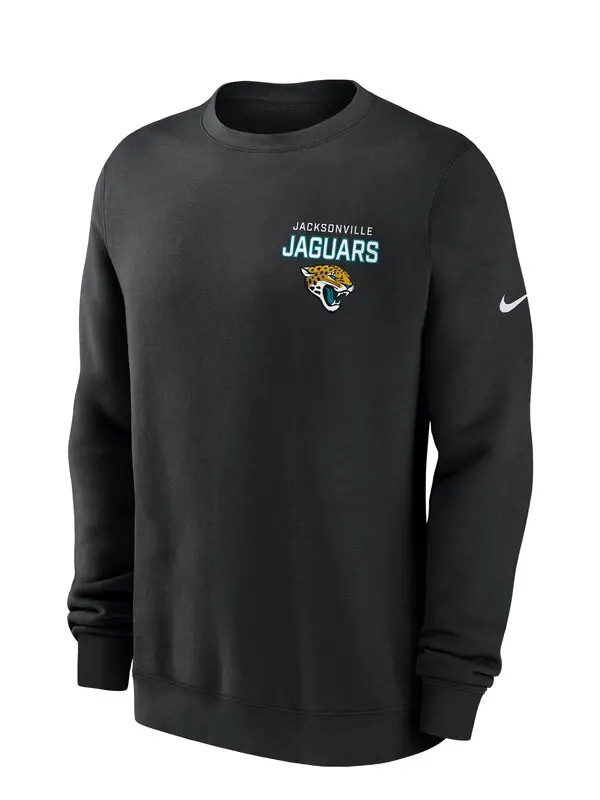 Nike Jacksonville Jaguars Nfl Pullover Crew - Black