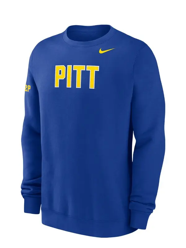 Nike Pitt Club Fleece Crew-neck Sweatshirt - Blue