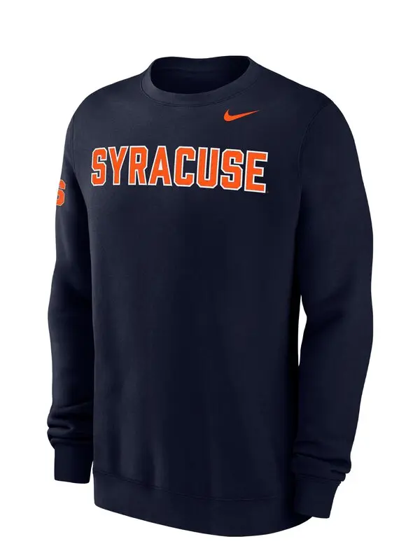 Nike Syracuse Club Fleece Crew-neck Sweatshirt - Blue