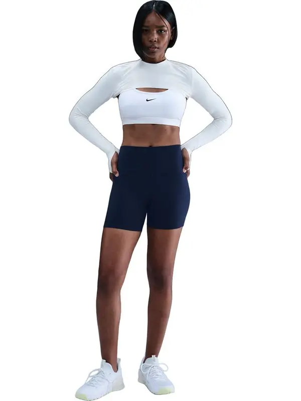 Nike One High-waisted 5" Biker Shorts - Blue