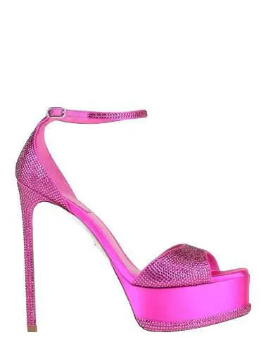 Rene Caovilla Textile Fibers Sandals - Pink
