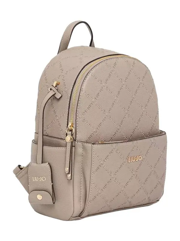 Liu Jo Logo-embossed Backpack - Neutrals