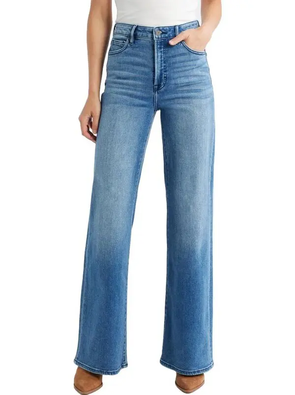 HIDDEN JEANS Comfort High-waist Flare Jeans - Dark Wash