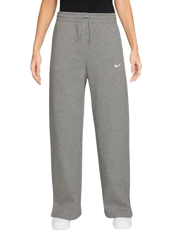 Nike Sportswear Phoenix High-waist Wide-leg Sweatpants - D Gr H/sail