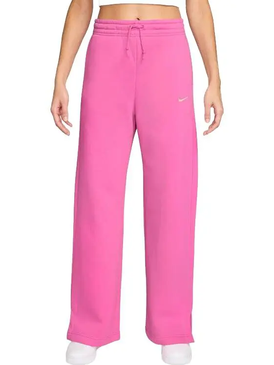 Nike Sportswear Phoenix High-waist Wide-leg Sweatpants - Playful Pink/sail