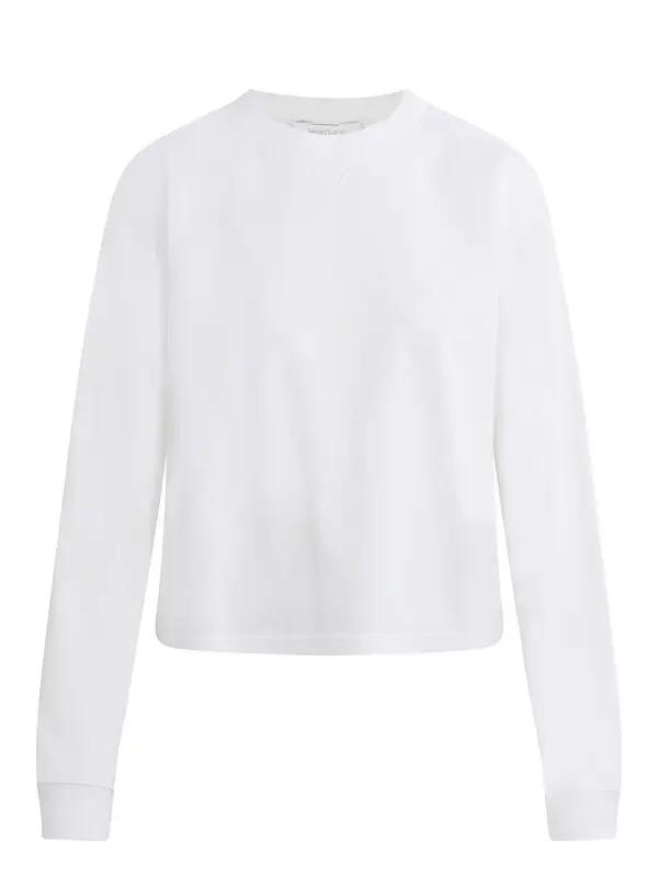 FAVORITE DAUGHTER The Everyday Long Sleeve Cotton T-shirt - White