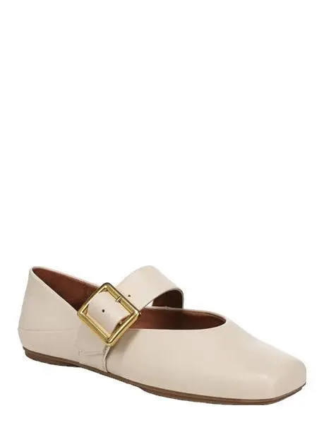 Franco Sarto Oakes Square Toe Flat - Ivory White