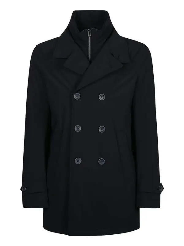 Herno Washington Peacoat - Blue