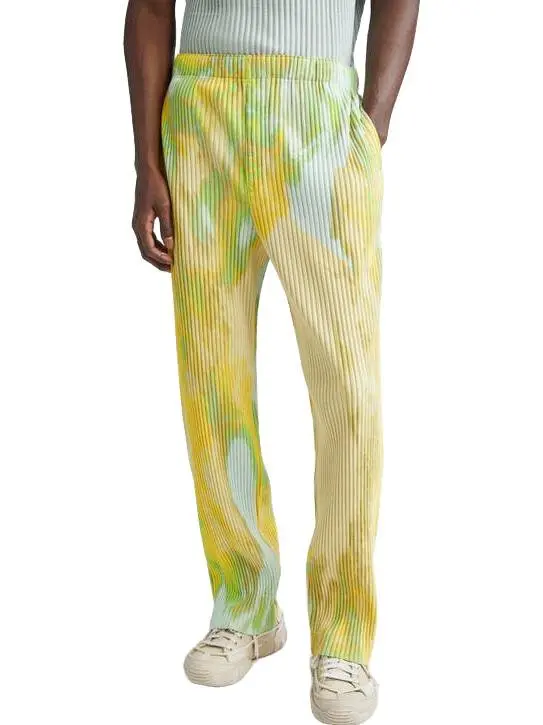 Issey Miyake Agate Pleated Pants - Yellow