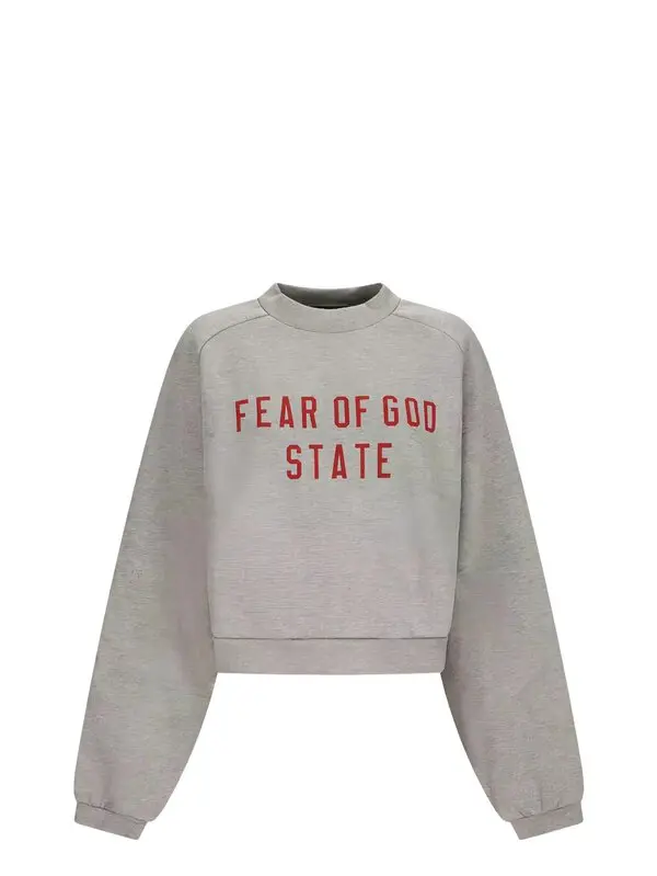 Fear Of God Fleece Crew-neck Sweatshirt - Grey