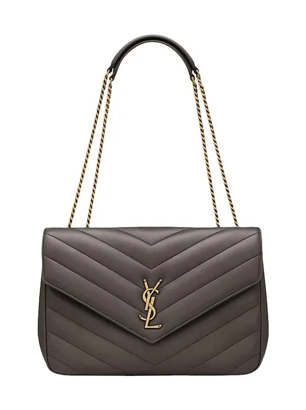 Saint Laurent Loulou Large Convertible Shoulder Bag - Urban Grey