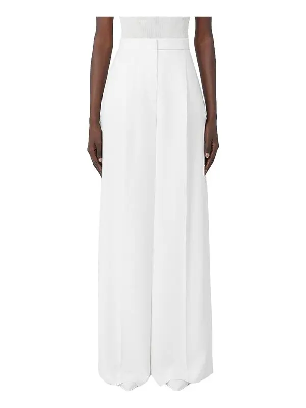 Max Mara Manetta Wide-leg Trousers - White