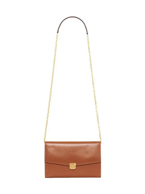Gerard Darel Envelope Clutch - Cognac