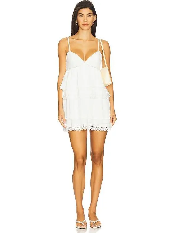 MORE TO COME Evita Mini Dress - White