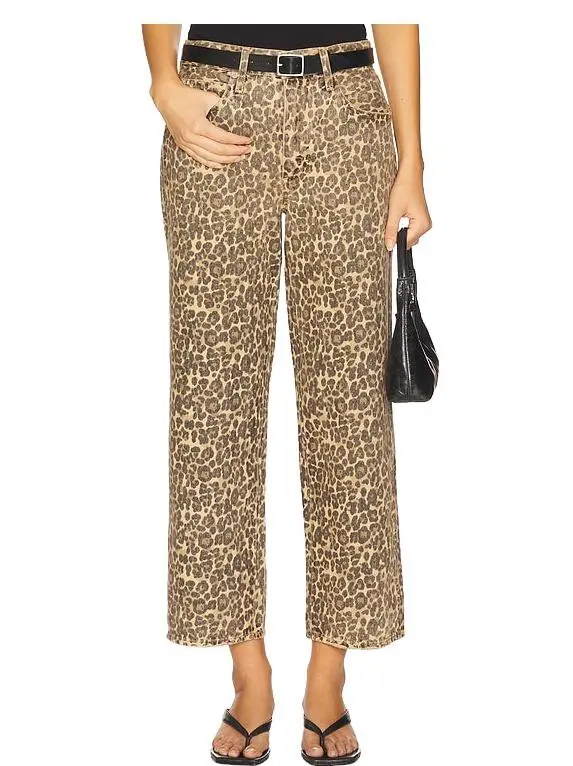 AMO Billie Wide Leg Jeans - Leopard