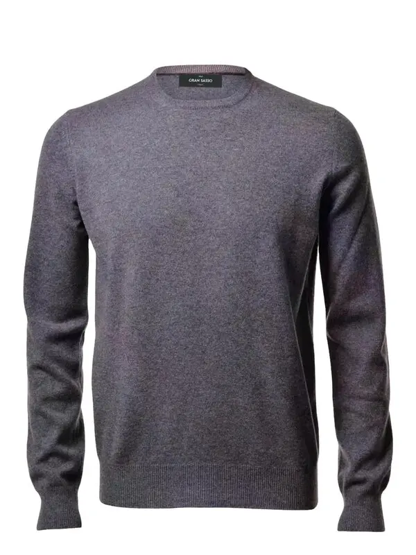 GRAN SASSO Cashmere Crew-neck Sweater - Grey