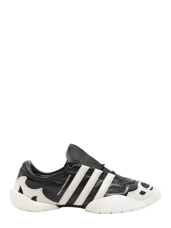 Y3 Leather Slip-on Sneakers - Black