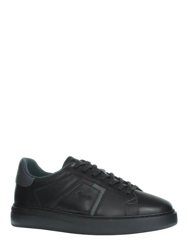 HARMONT & BLAINE Calf Leather Sneakers - Black