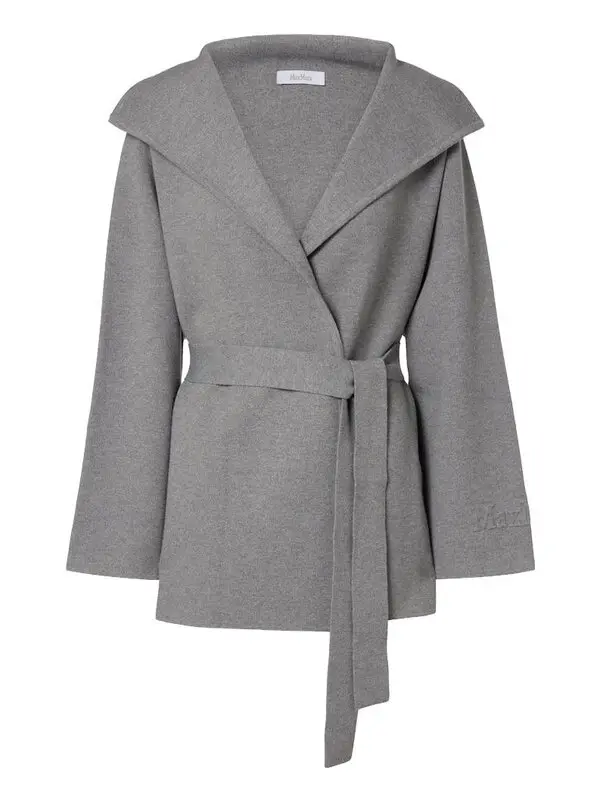 Max Mara Rea Wrap Coat - Grey
