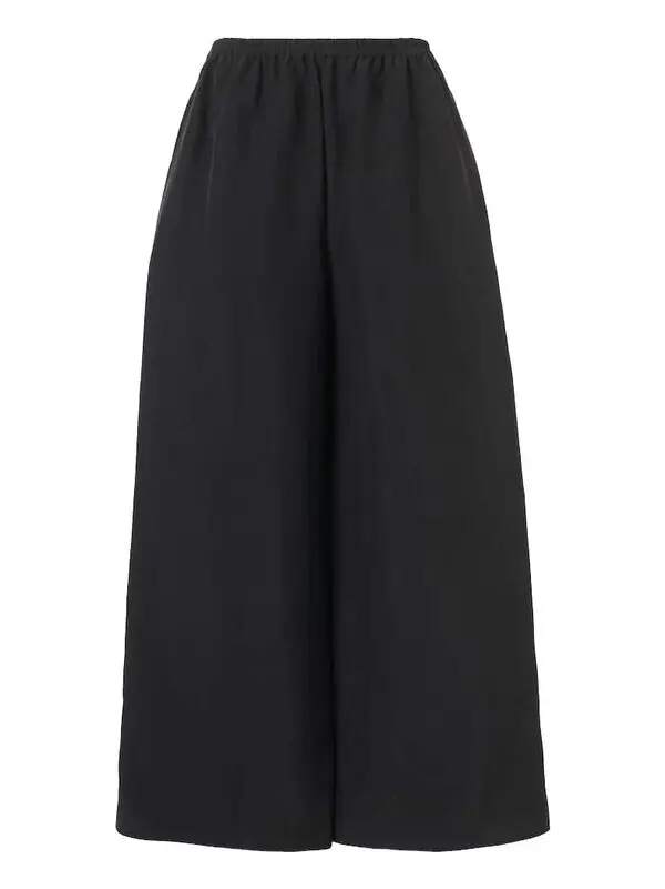THE ROW Bellana Wide-leg Silk Pants - Black