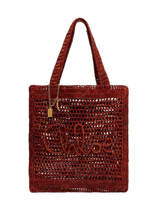 Chloé X Made For A Summer Raffia Tote Bag - Brown