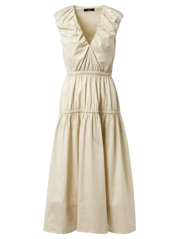 JOSEPH Cotton Midi Dress - Beige