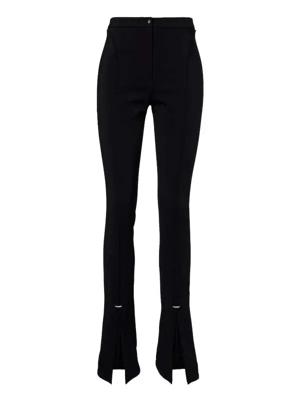 MUGLER High-rise Flared Trousers - Black