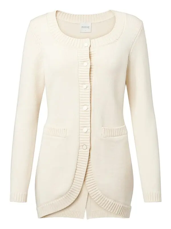Posse Sabrina Cardigan - White