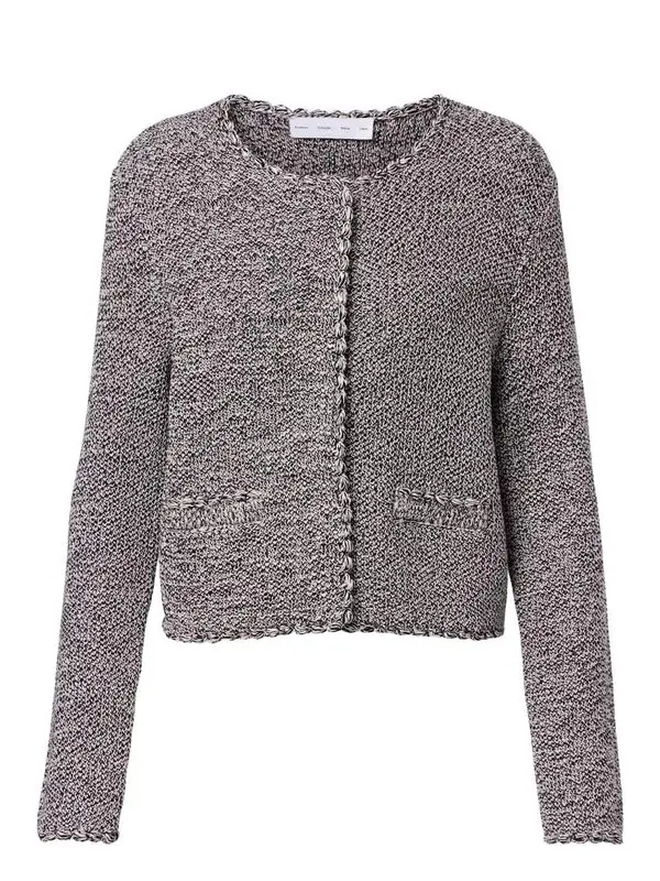 Proenza Schouler Nidia Macramé Cotton Jacket - Grey