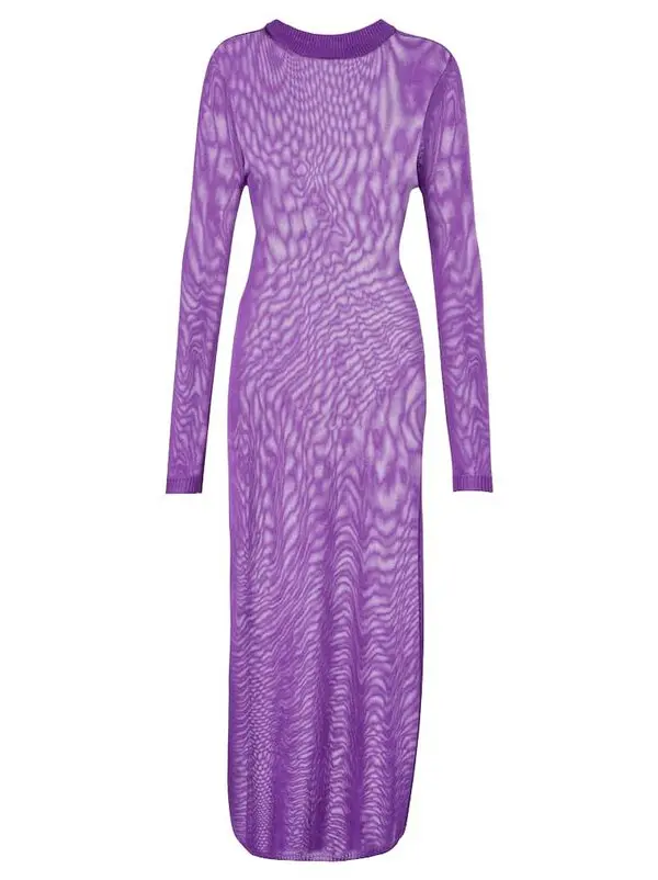 TOM FORD Silk Maxi Dress - Purple