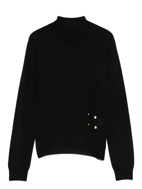 Liu Jo Wool Turtleneck Sweater - Black