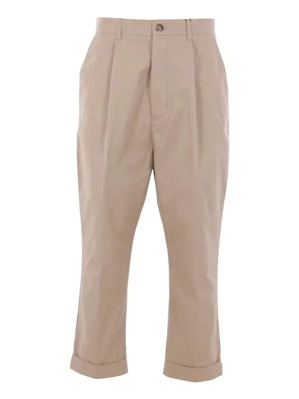 Ami Carrot-fit Trousers - Cafe Cream