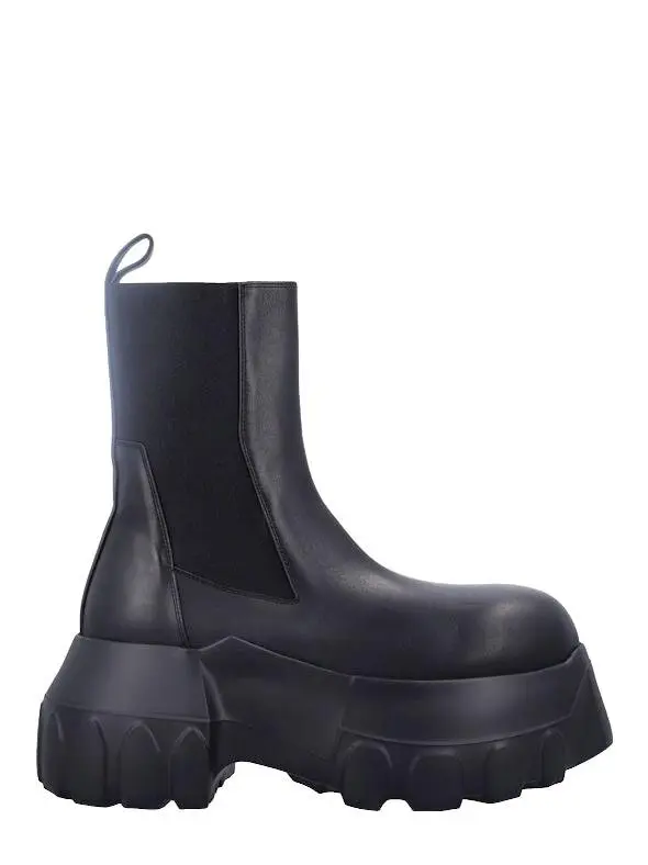 Rick Owens Beatle Mega Tractor Boots - Black