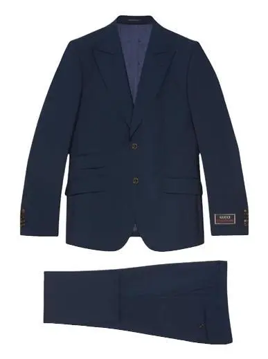 Gucci Single Breaster Full Suit - Marine Navy Blue
