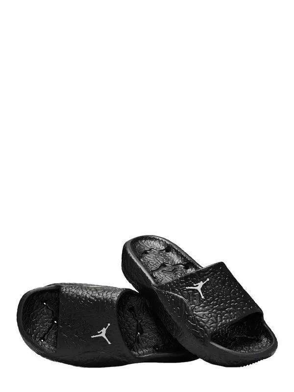 JORDAN Franchise Shower Slides - Black/white
