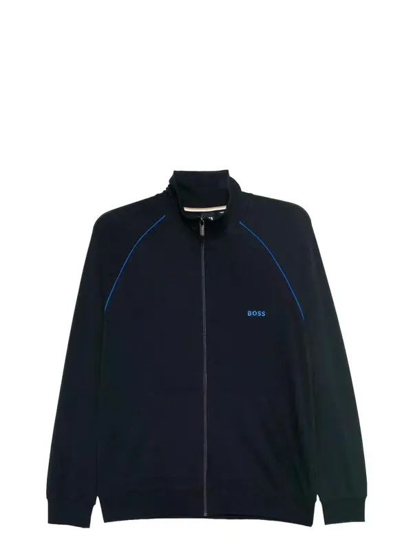 BOSS Logo-embroidered Jacket - Blue