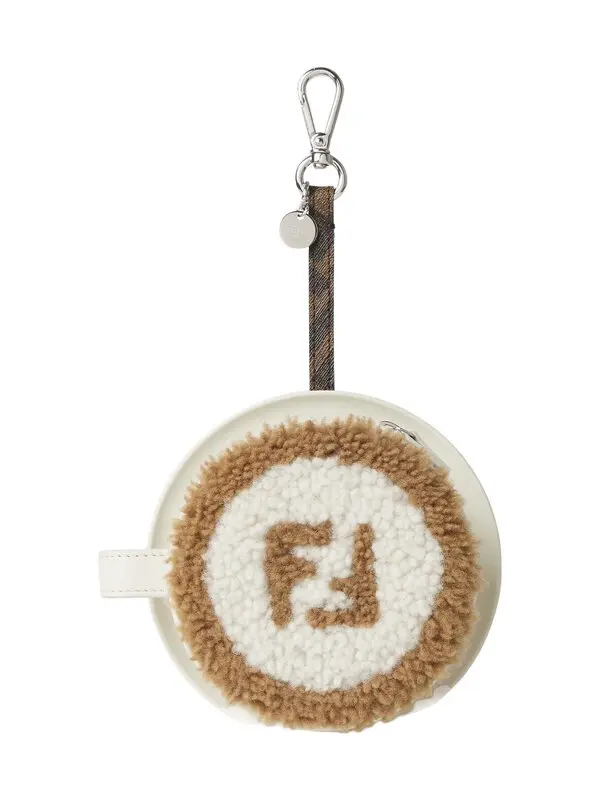 Fendi Cappuccino Cup Bag Charm - White