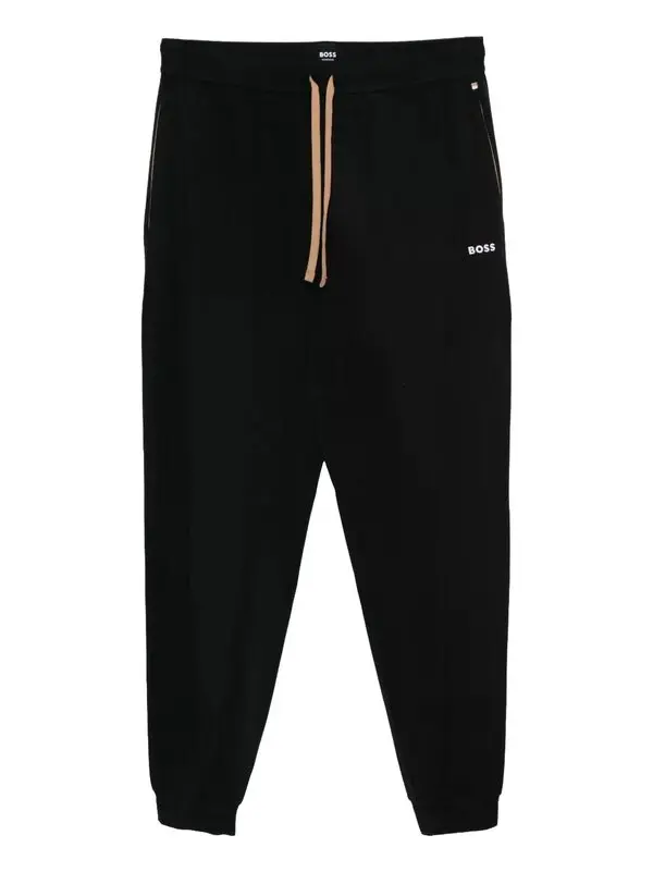 BOSS Logo-embroidered Track Pants - Black
