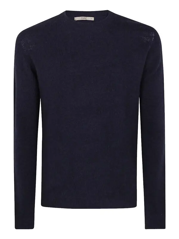 ROBERTO COLLINA Long Sleeve Round Neck Sweater - Blue