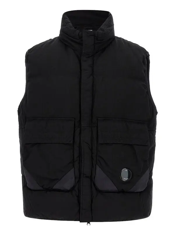 C.P. COMPANY Eco-chrome R' Vest - Black