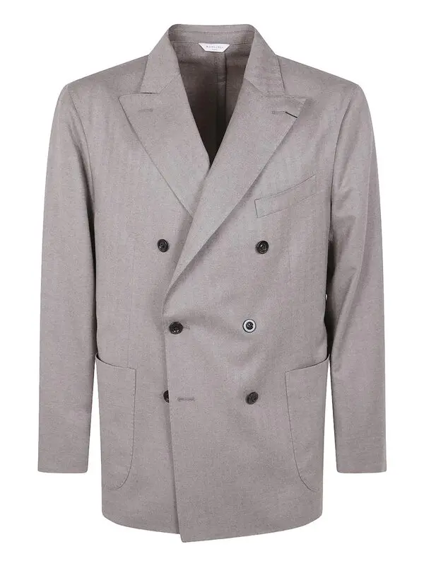 Boglioli Double-breasted Jacket - Grey