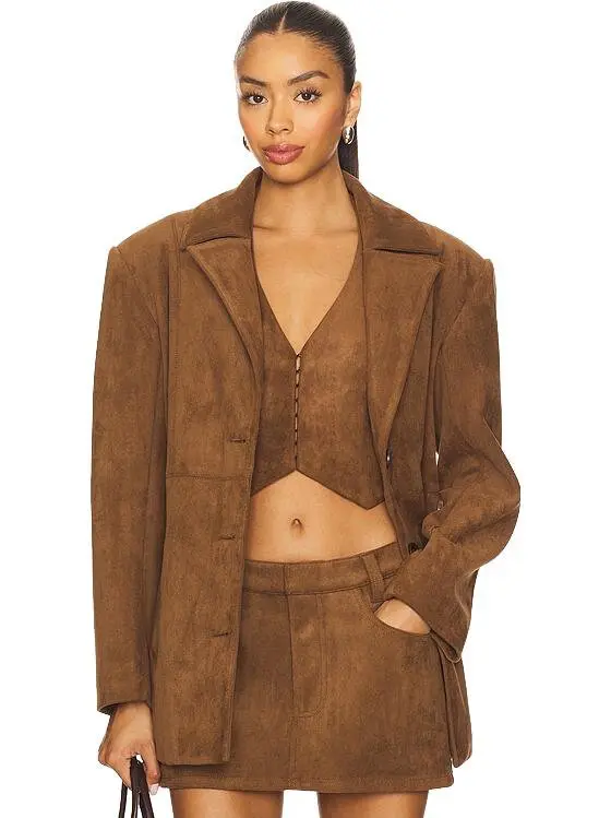 NAKEDVICE The Brooklyn Blazer - Brown