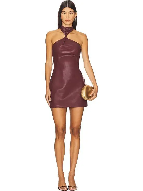 NAKEDVICE The Cypress Dress - Maroon