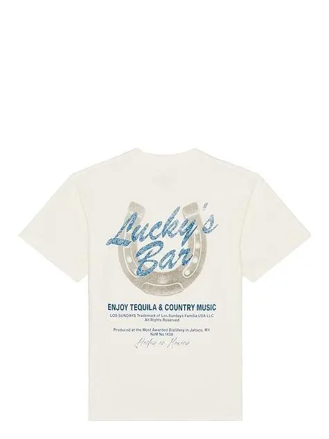 LOS SUNDAYS Lucky's Tee - Off White