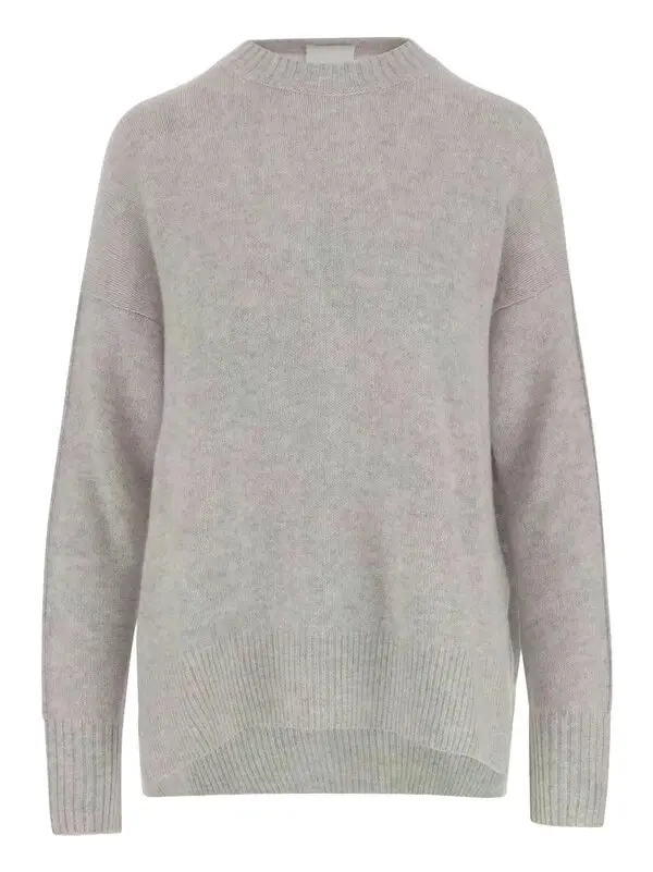 ALLUDE Cashmere Crew-neck Sweater - Grey